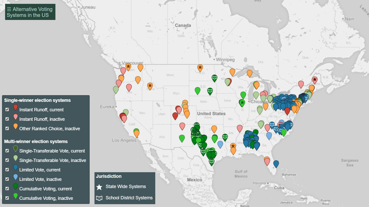 Over 300 Places in the United States Have Used Fair Voting Methods ...